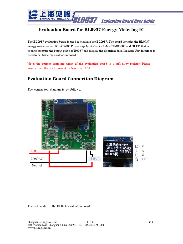 BL0937_EVA_User Guide | PDF | Electronics | Manufactured Goods