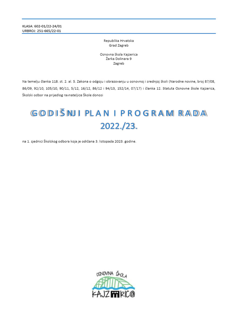 21 OS-Kajzerica ZGB GPP-2022 | PDF