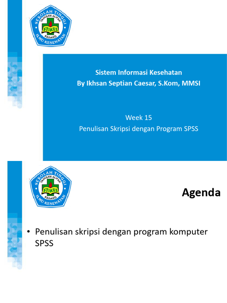 W15 - Penulisan Skripsi dengan Program SPSS | PDF