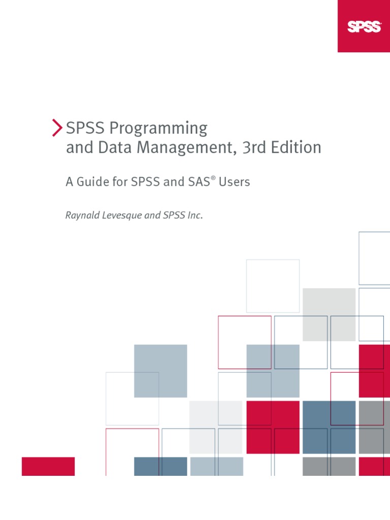 SPSS Programming and Data Management, 3rd Edition | PDF