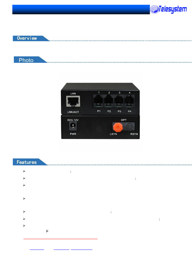 Tsm 4pcm1n | PDF | Optical Fiber | Telephone
