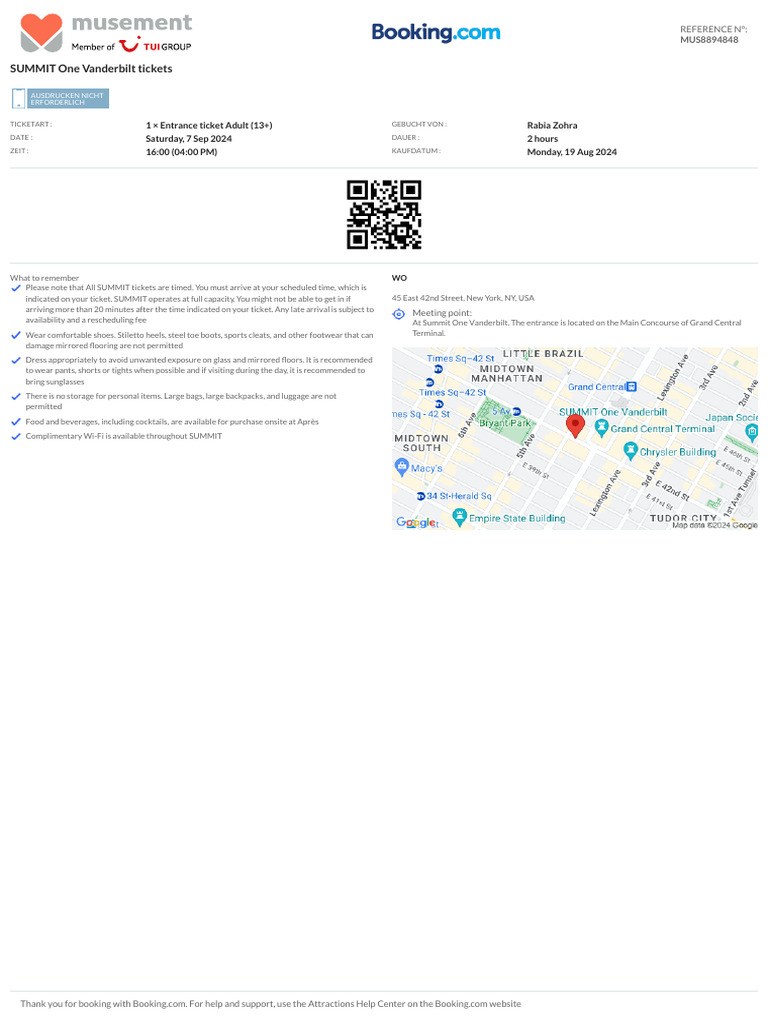 Booking.com Billet n° 1 | PDF | Shoe | Clothing