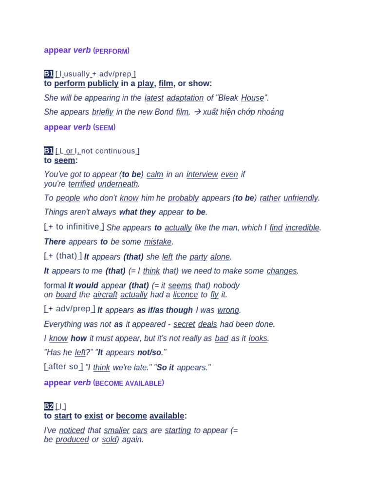 Cam 14. RD. Test 1 vocab | PDF | Verb | Linguistics