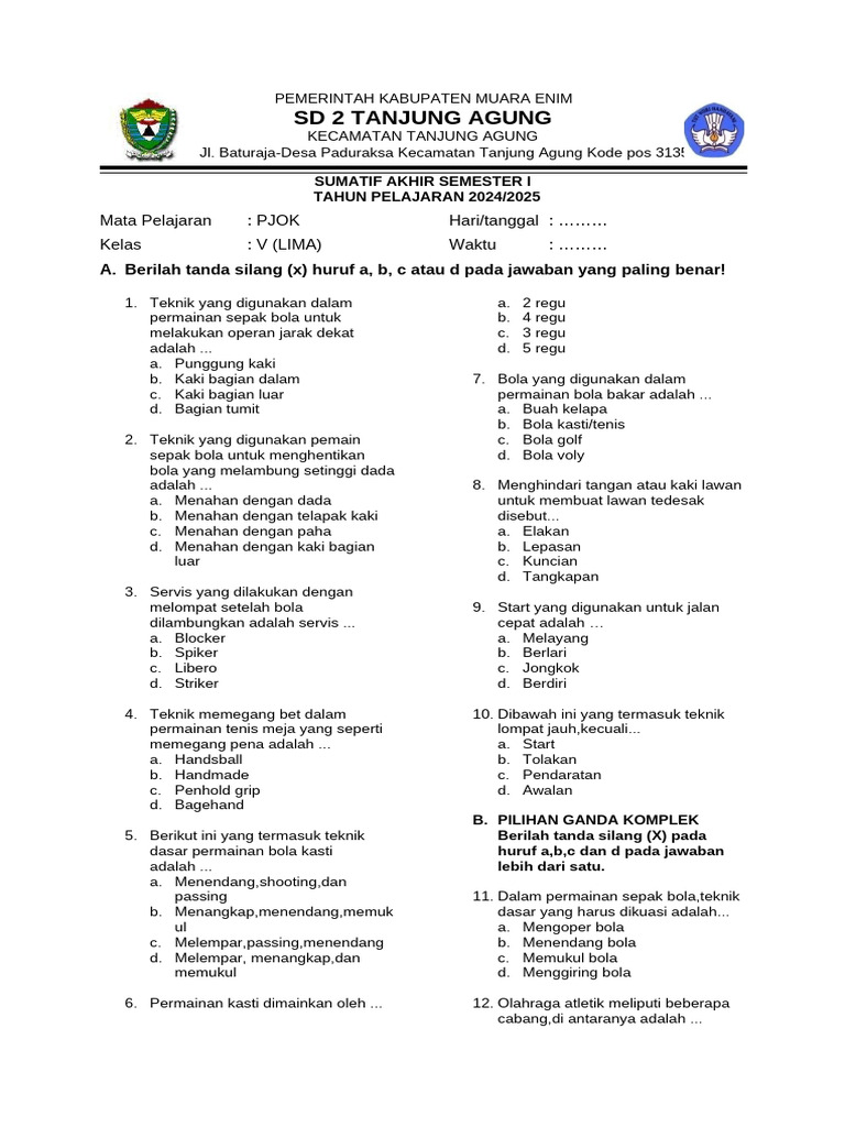 Sas Pjok Kelas 5 | PDF