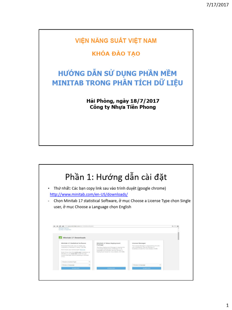 Phan II - Huong Dan Sưu Dung Minitab | PDF