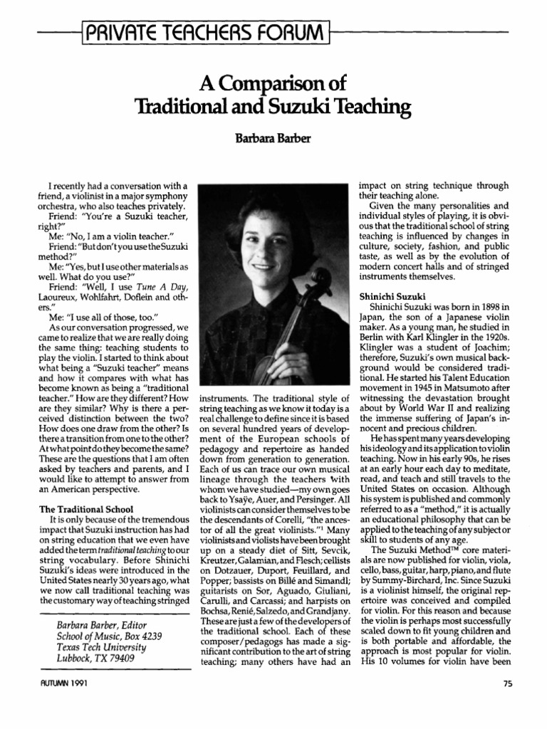 Barbara Barber A Comparison | PDF