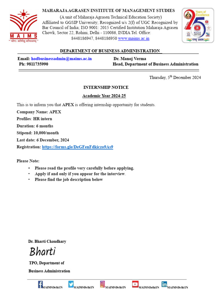 Apex Internship | PDF | Recruitment | Workplace