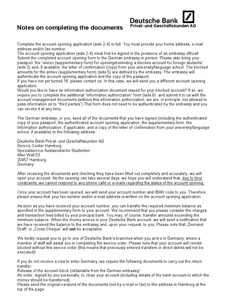 Account Opening Documents | PDF | Deposit Account | Banks