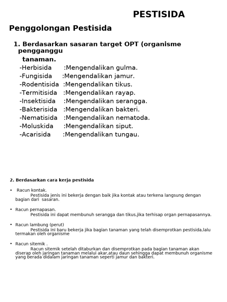 Panduan Lengkap Pestisida | PDF
