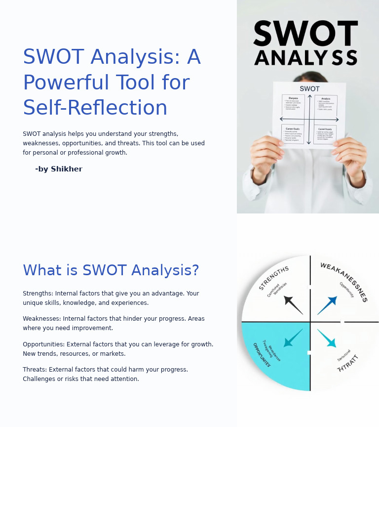 SWOT Analysis a Powerful Tool for Self Reflection | PDF | Swot Analysis ...