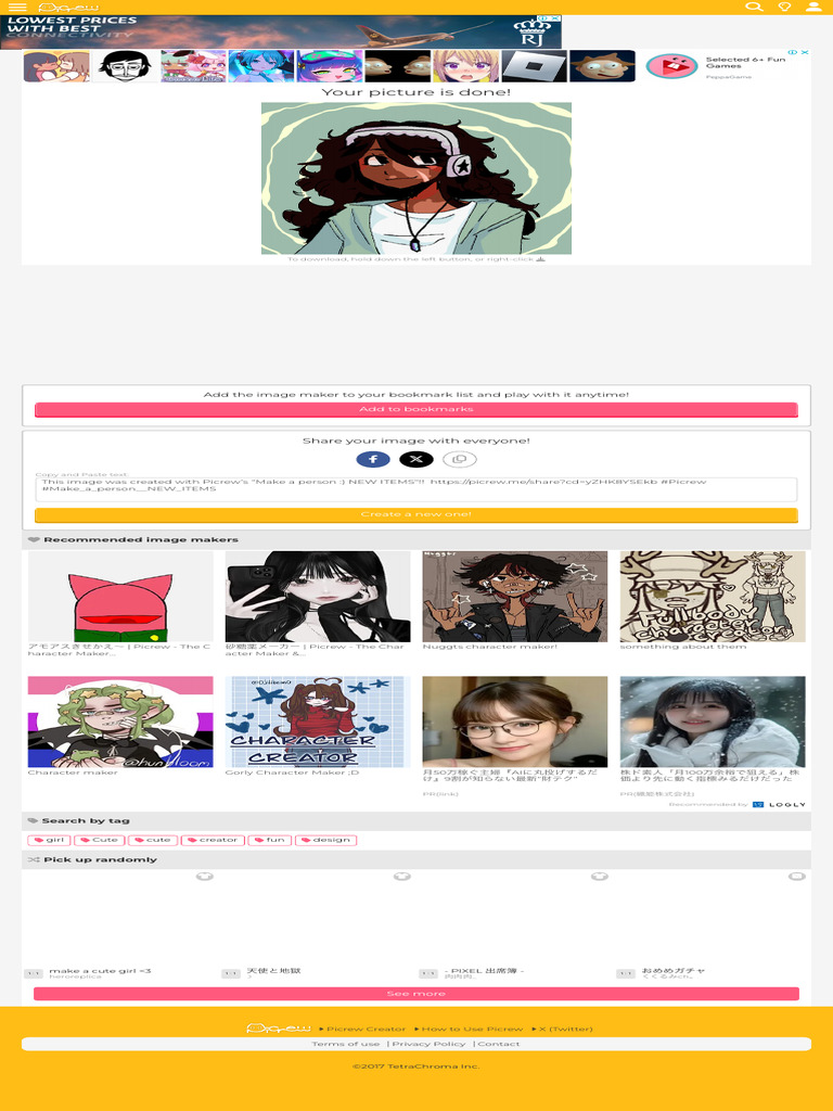 Make A Person) NEW ITEMS Picrew - The Character Maker & Creator | PDF