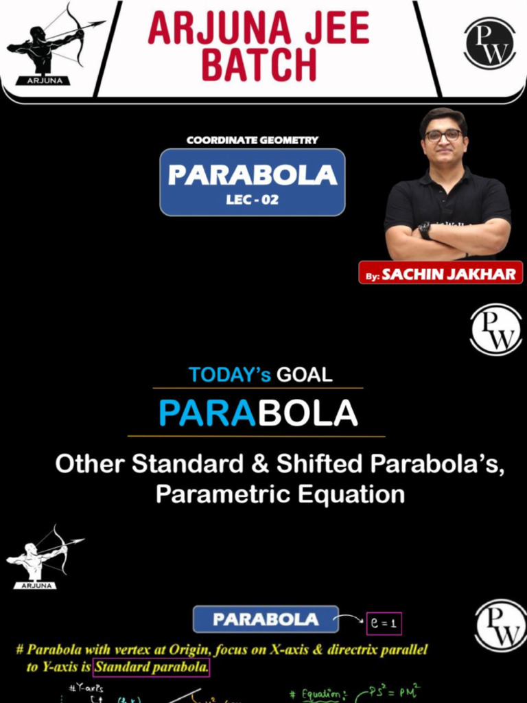 Parabola 02 - Class Notes | PDF