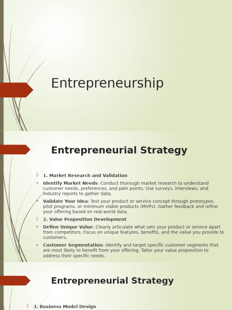 Entrepreneurship Unit 3 | PDF | Marketing | Entrepreneurship