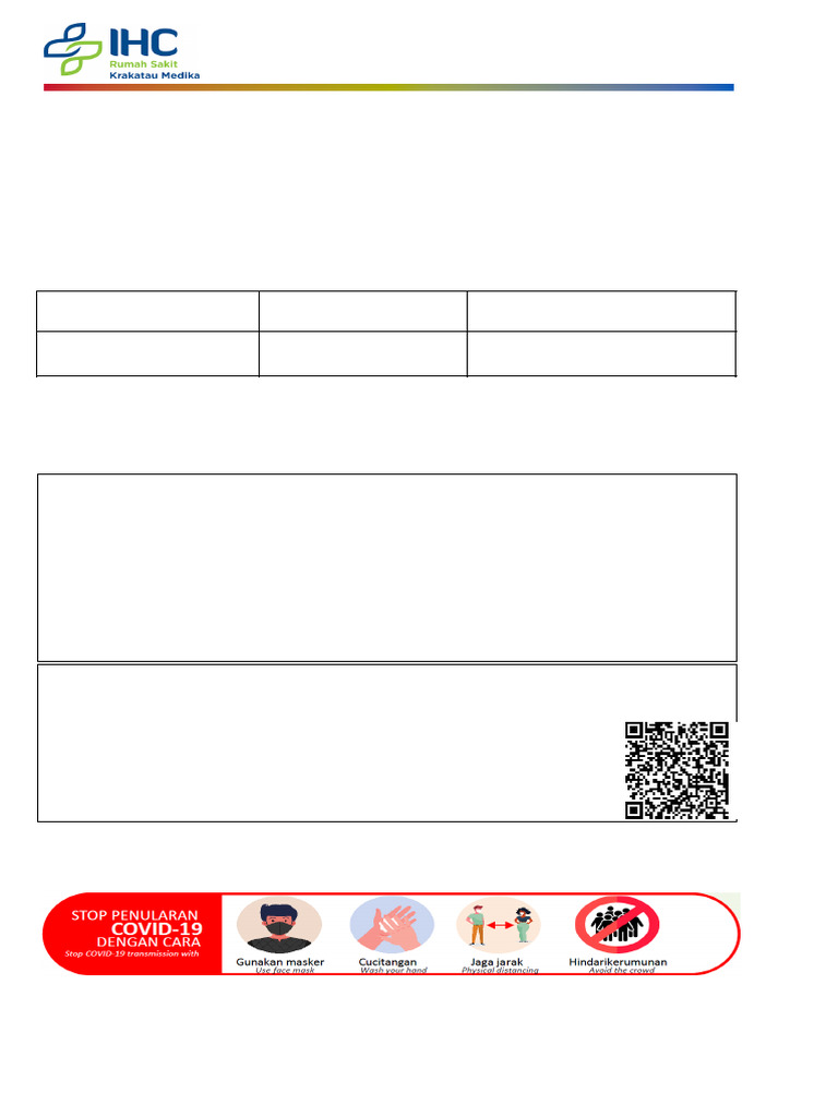 Hasil Positif Tes COVID-19 ELSA | PDF