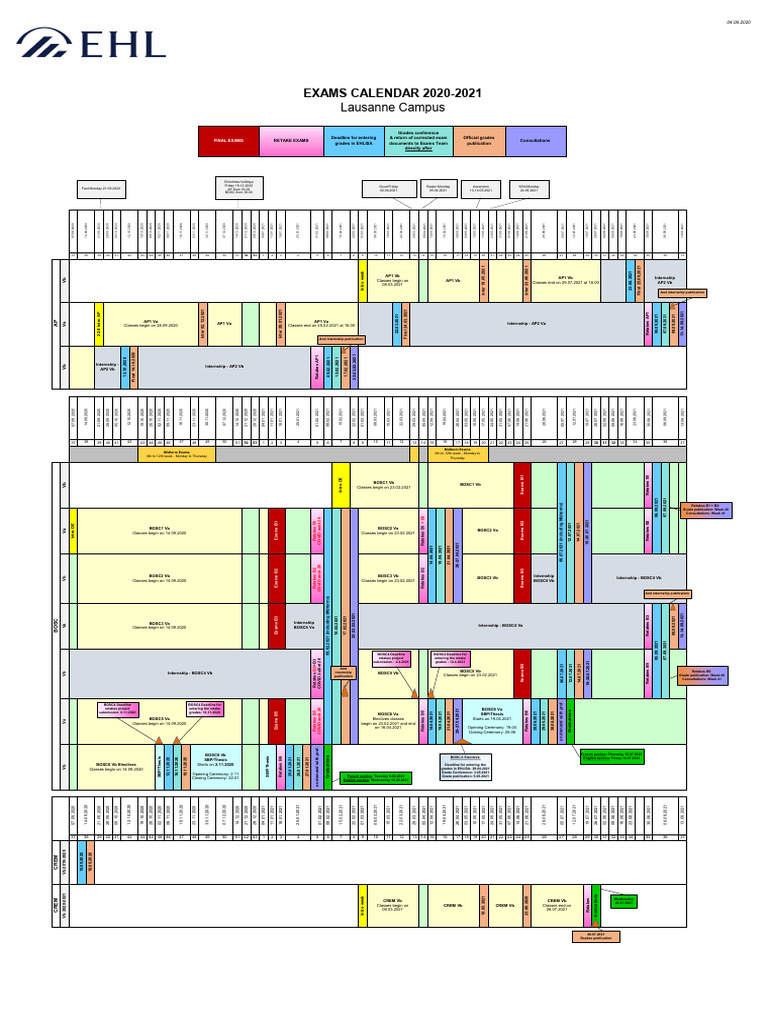 Calendrier EHL 2020-2021 | PDF
