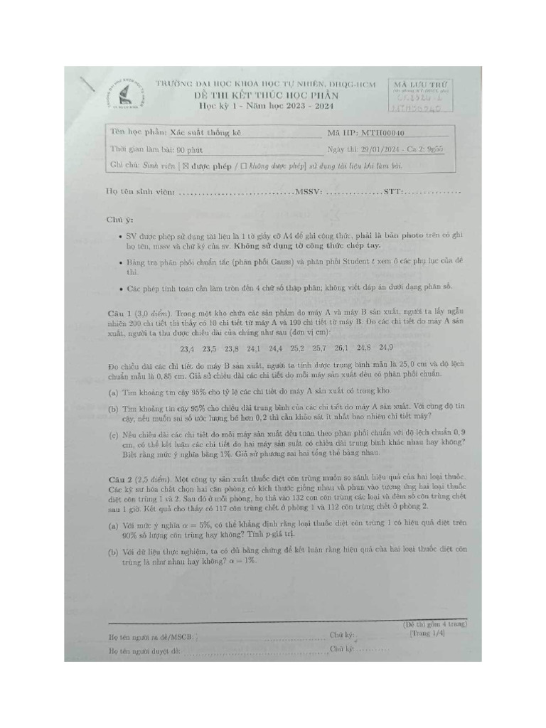 HK1 2023 2024 De2 | PDF