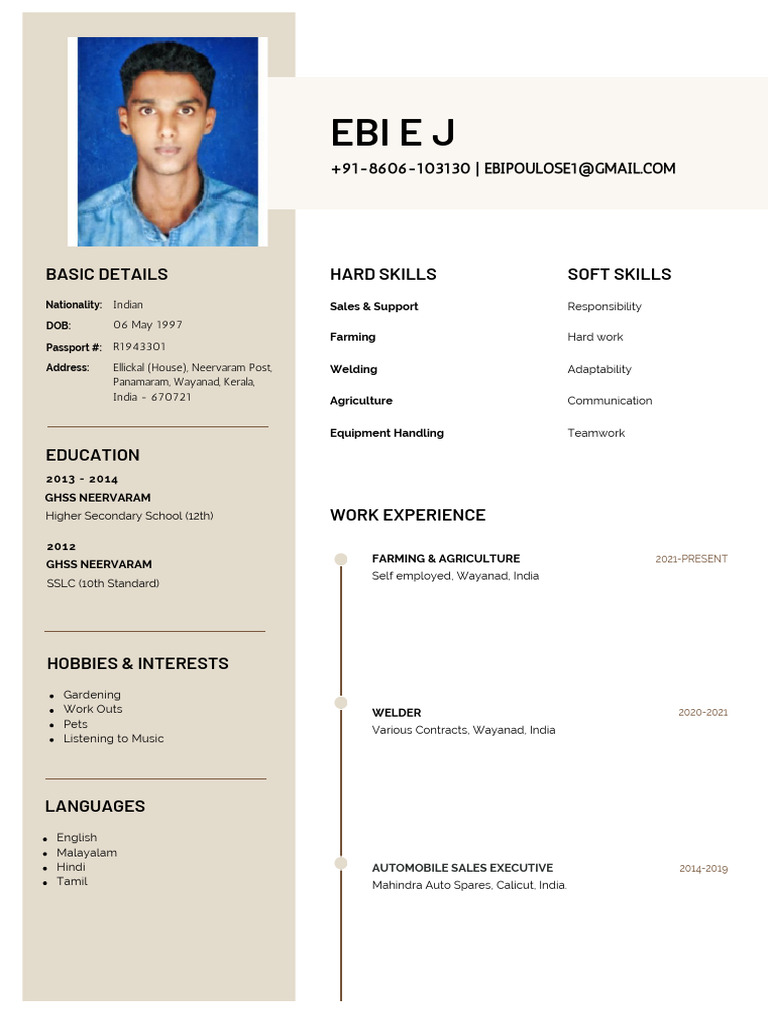 EBI EJ - Resume New | PDF