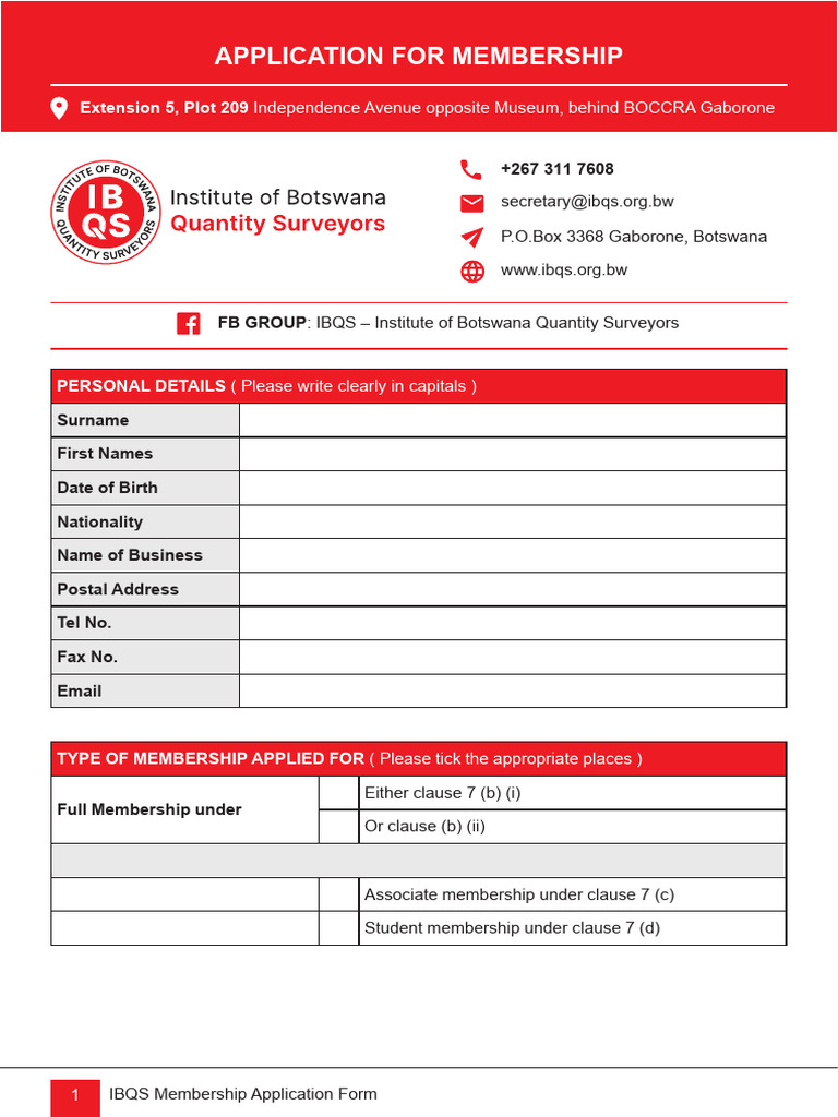 Application For Membership Form V 2023 | PDF | Government | Justice