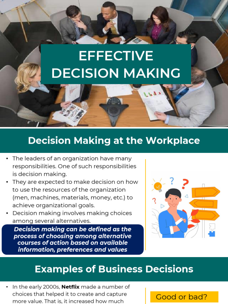 Effective Decision Making Strategies | PDF | Decision Making | Nokia