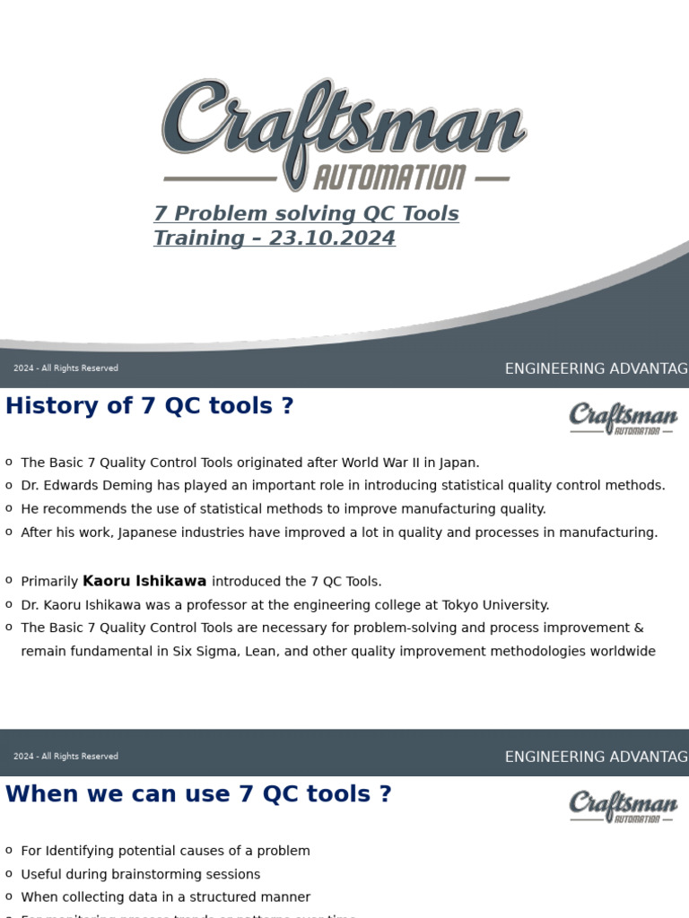 Overview of 7 QC Tools | PDF | Histogram
