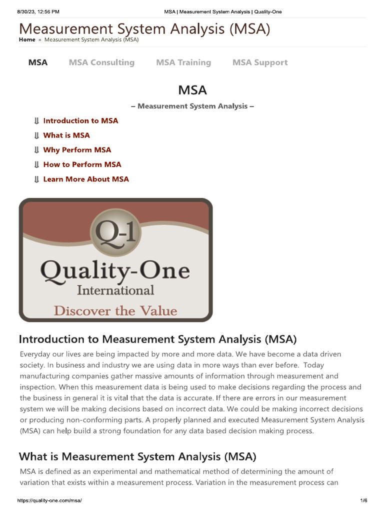 MSA Study 2 | PDF