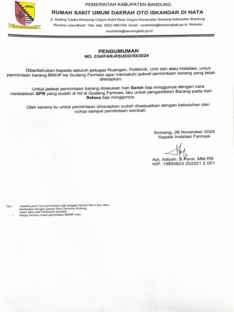 Pemerintah Kabupaten Bandung | PDF