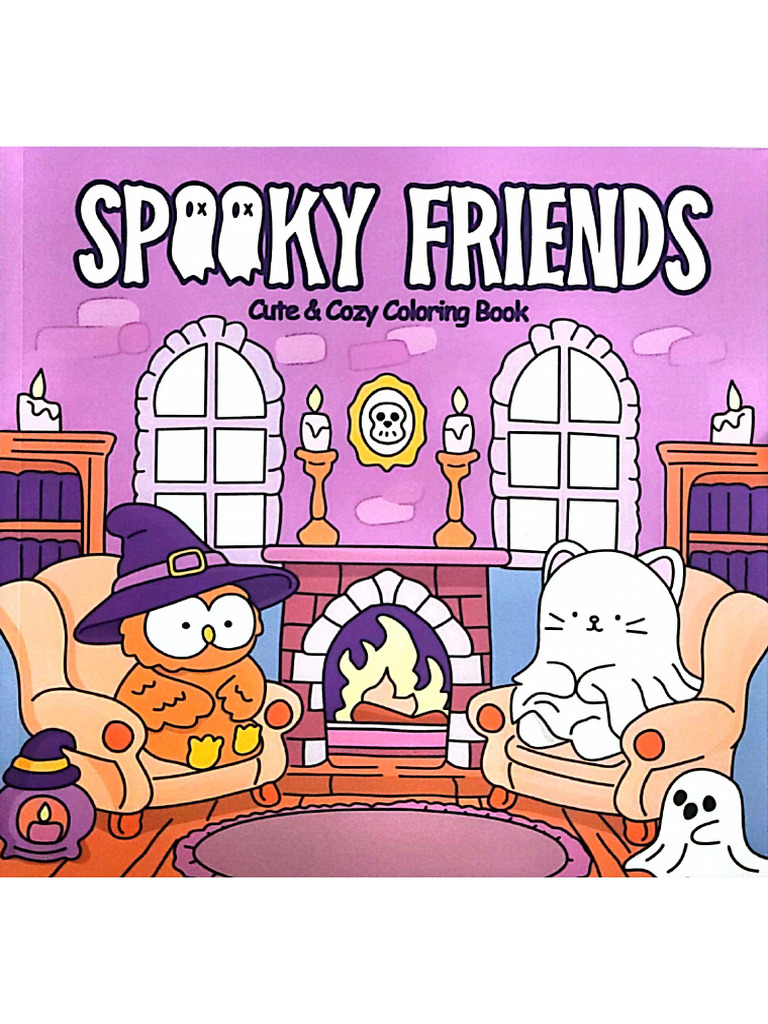 Spooky Friends 1 Coloring Book | PDF