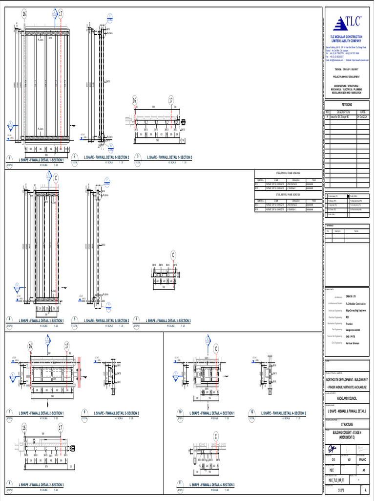 HLC_TLC_DR_77-S1376-L SHAPE - NIBWALL & FINWALL DETAILS-Rev-A | PDF