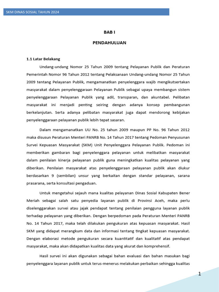 Laporan SKM 2024 | PDF