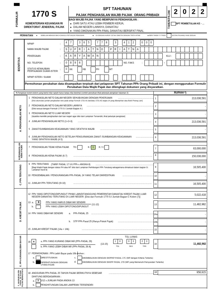 PPh_OP_Form S (21-04-2024) | PDF