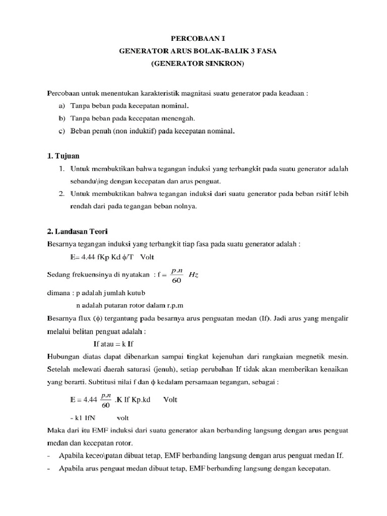 Teknik Tenaga Listrik (TTL) | PDF