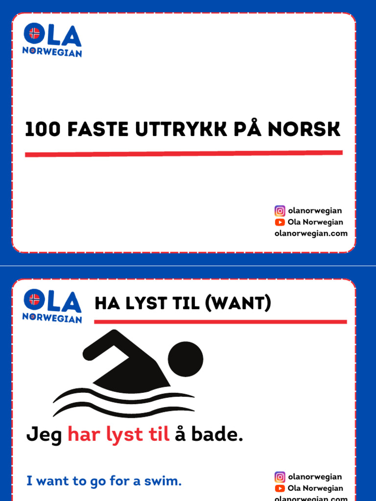 100 Faste Uttrykk | PDF