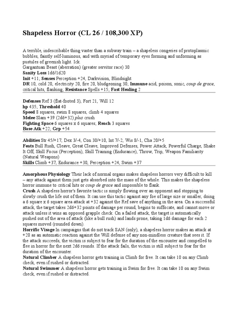 Shapeless Horror | PDF | Law