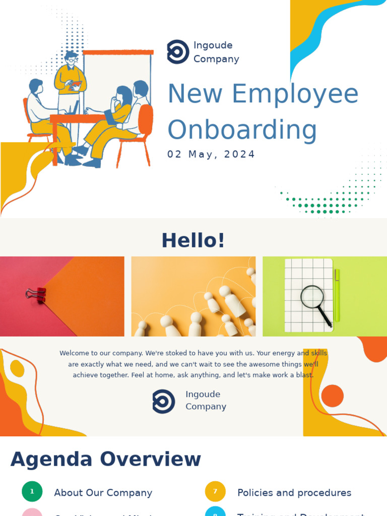 Colorful Fun New Employee Onboarding Presentation (1) | PDF | Human ...