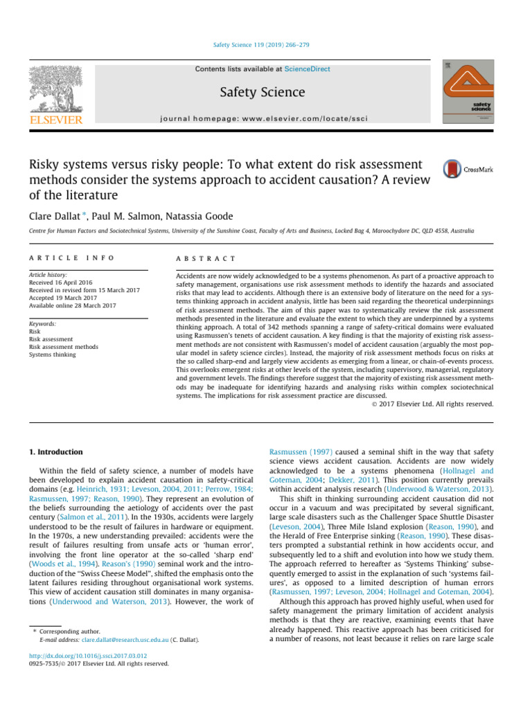 Systemic approach | PDF | Risk | Risk Assessment