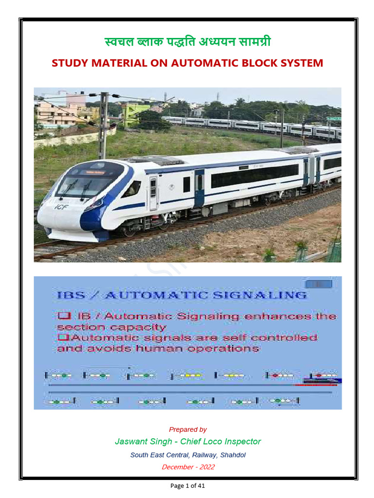 Automatic Block System. | PDF