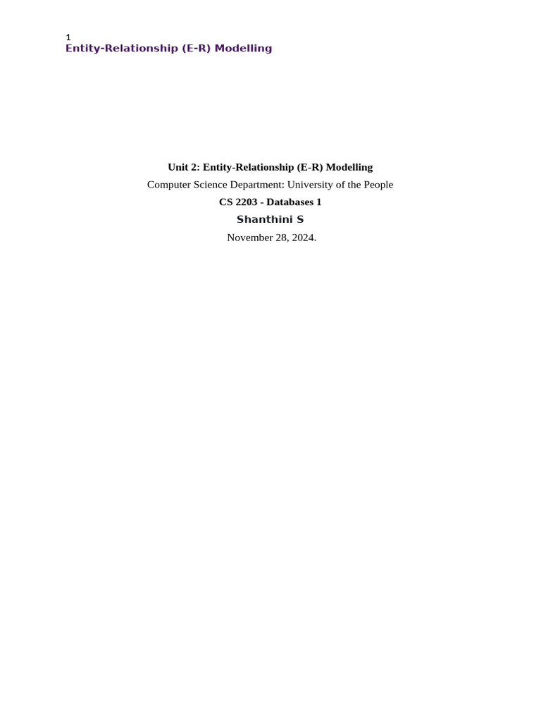 Learning Journal Unit 2 | PDF | Databases | Conceptual Model