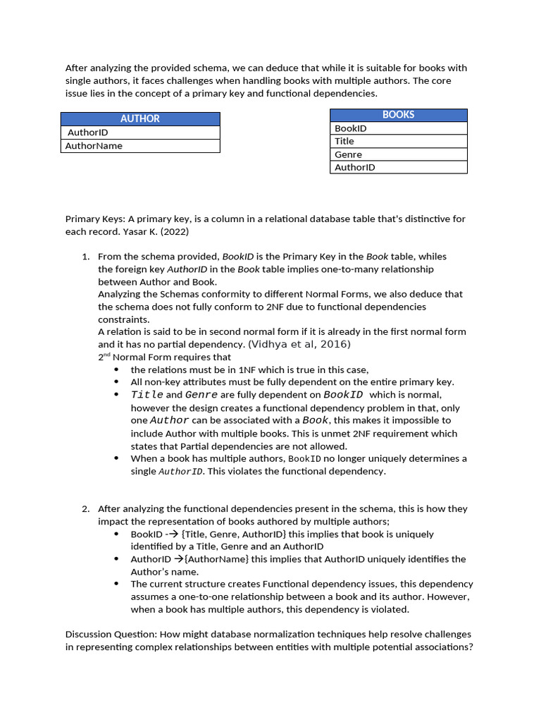 After Analyzing The Provided Schema | PDF | Computer Engineering ...