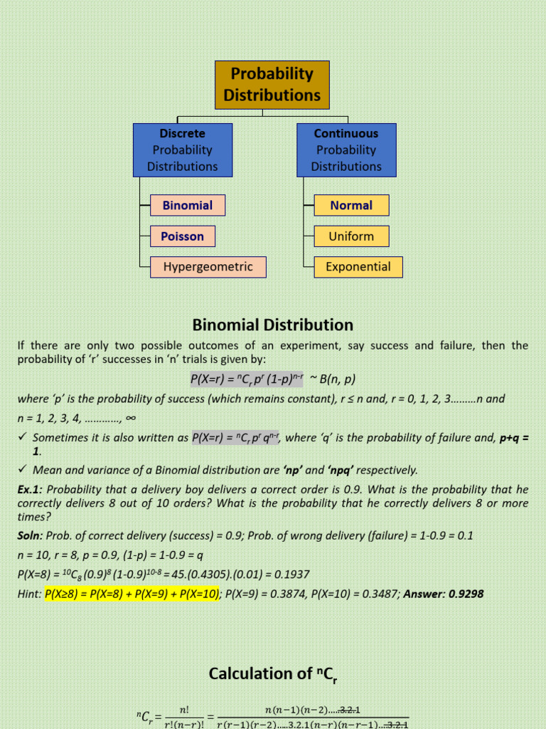 BUS_5_prob_dist | PDF | Poisson Distribution | Teaching Mathematics
