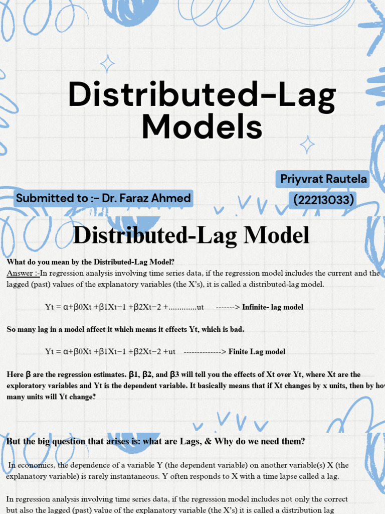 Understanding Distributed-Lag Models | PDF | Regression Analysis | Linear Regression