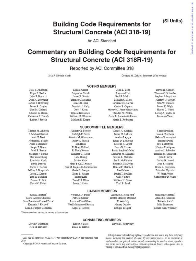 Aci 318M-19 Si - 3 | PDF