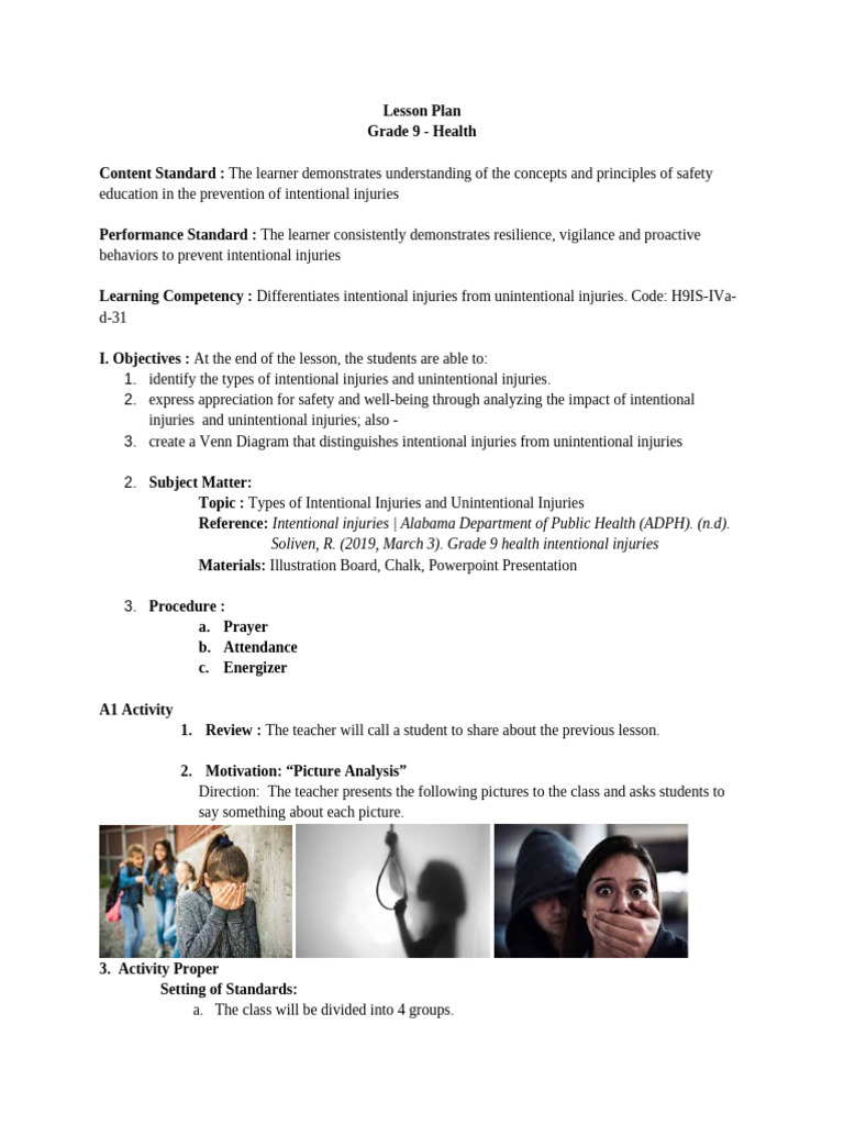 Lesson Plan Salebat Done | PDF | Bullying | Hazards