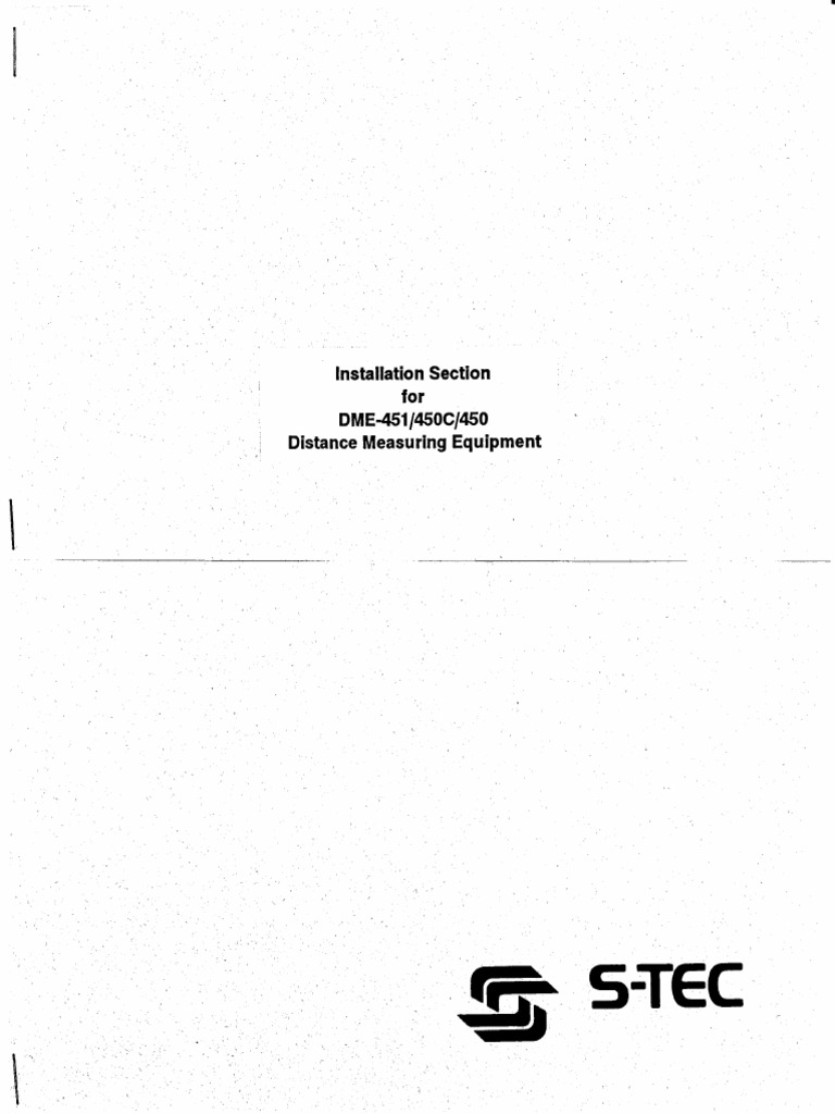 Dme-451 Installation Manual | PDF
