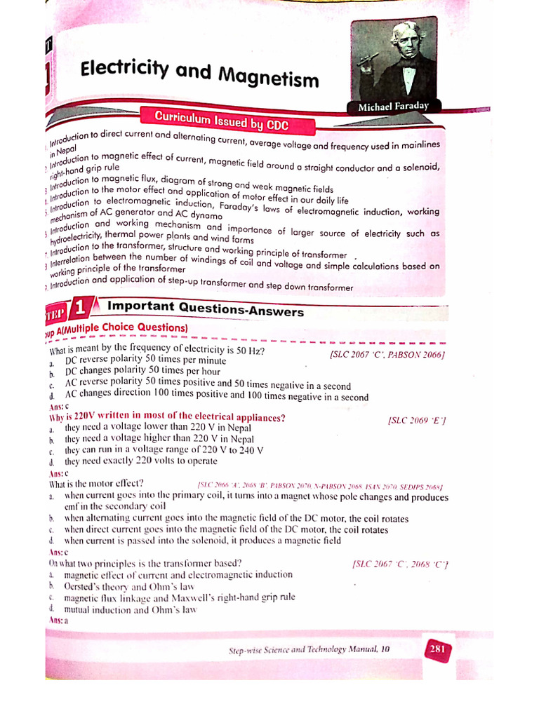 Electricity and Magnetism | PDF