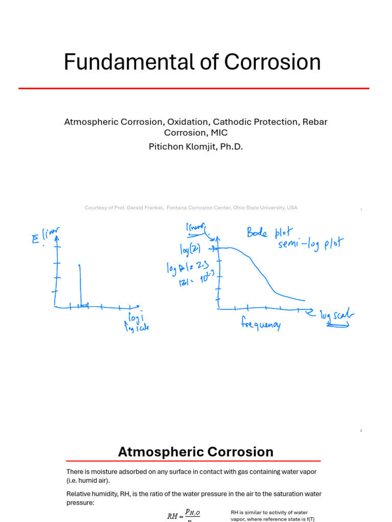 Class 6 14 Nov Atm Corrosion, Cathodic Protection, MIC | PDF ...