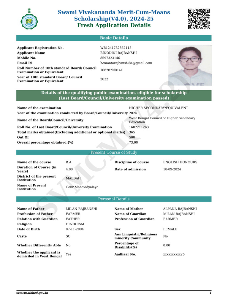 Application Details (1) | PDF