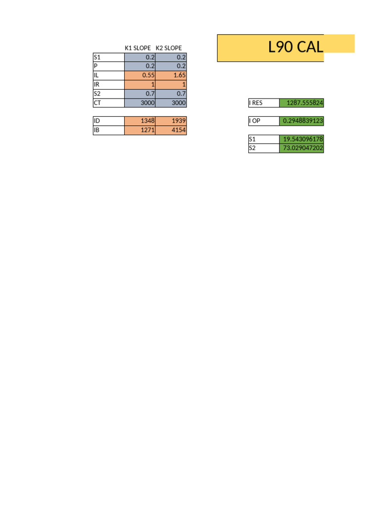 Kzl5_l90 Differential Slope Calculation | PDF