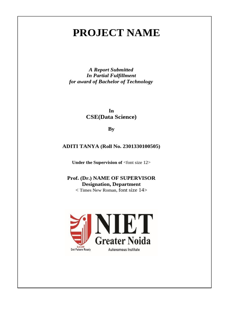 OOT Project Report Sample Format (1) | PDF | Computer Science | Computing