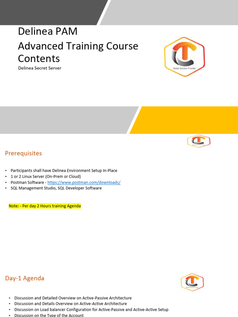 Delinea PAM Advanced Training Guide | PDF | Active Directory | Computing