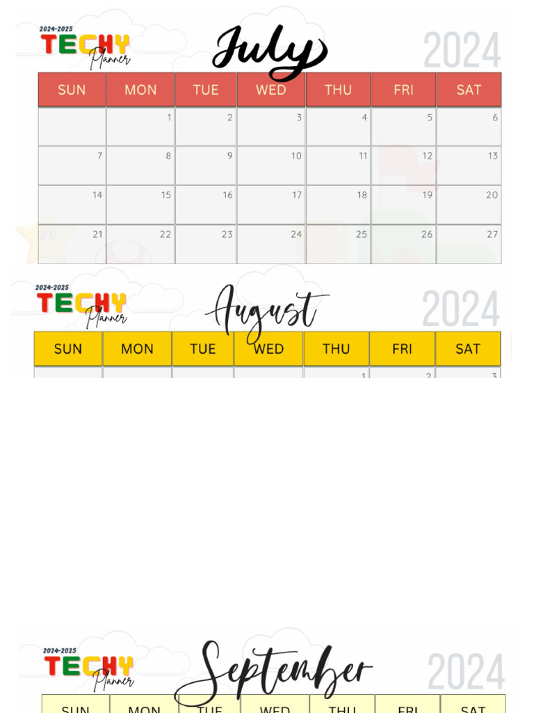 B5 Techy Planner PT2 | PDF